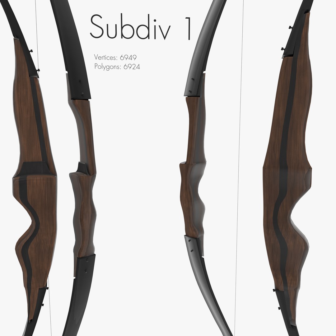 Recurve Bow 3D Model - TurboSquid 1151139