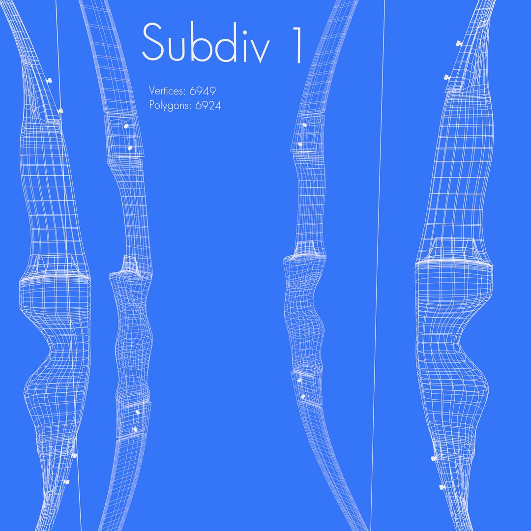 Recurve Bow 3D Model - TurboSquid 1151139