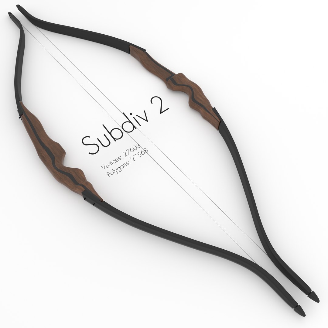 Recurve Bow 3D Model - TurboSquid 1151139