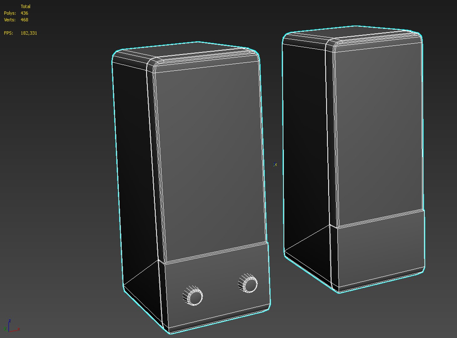 3d computer speakers model