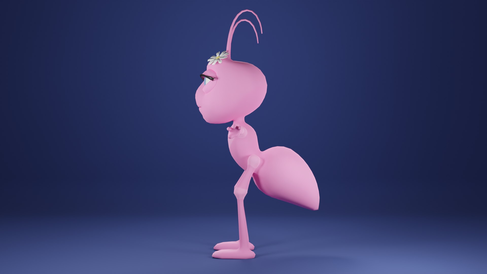 Cute Stylized Pink Blue Purple Ant Fully Rigged 3D Model - TurboSquid ...