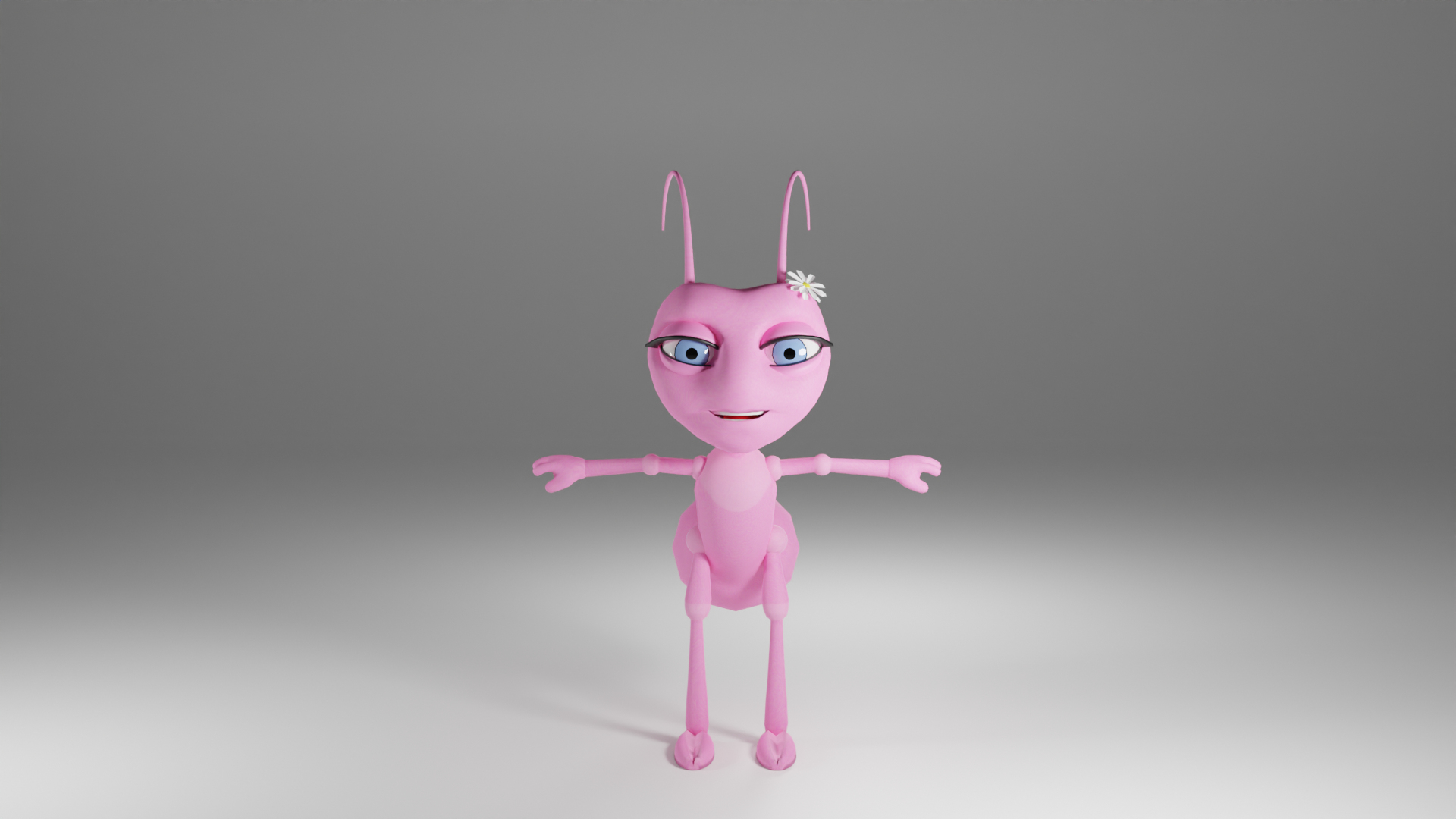 Cute Stylized Pink Blue Purple Ant Fully Rigged 3D Model - TurboSquid ...