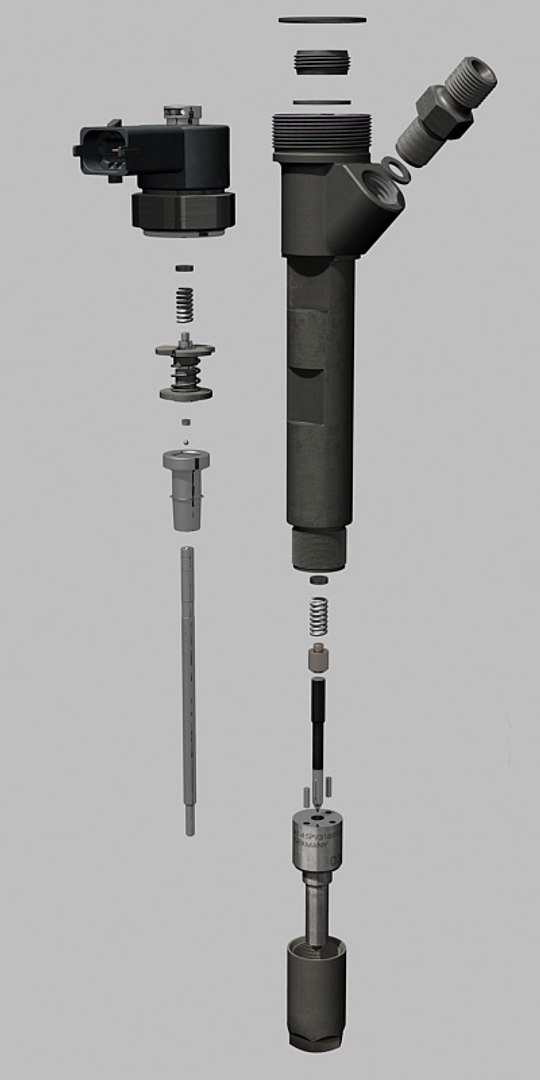 Bosch Common Rail Injector 3d Max