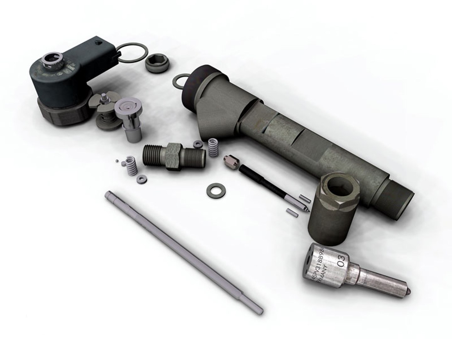 Bosch Common Rail Injector 3d Max