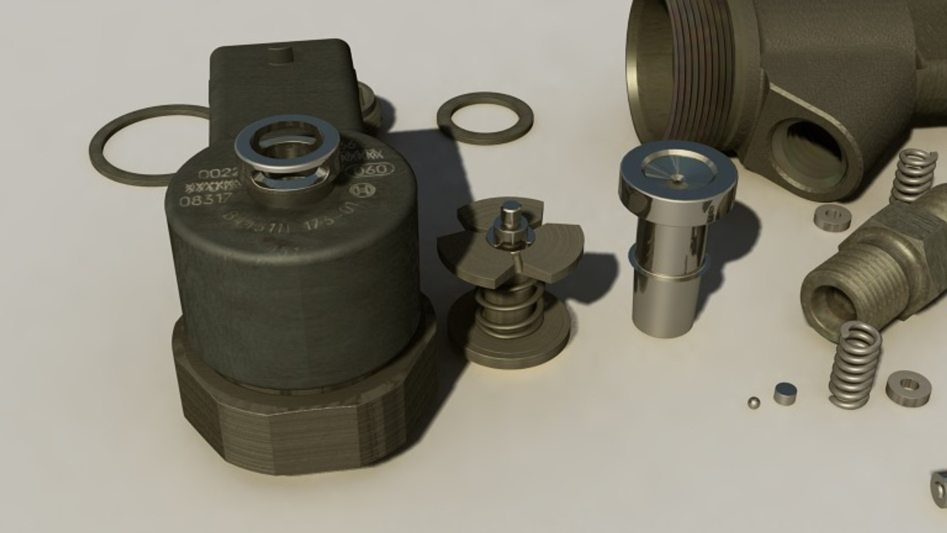 Bosch Common Rail Injector 3d Max