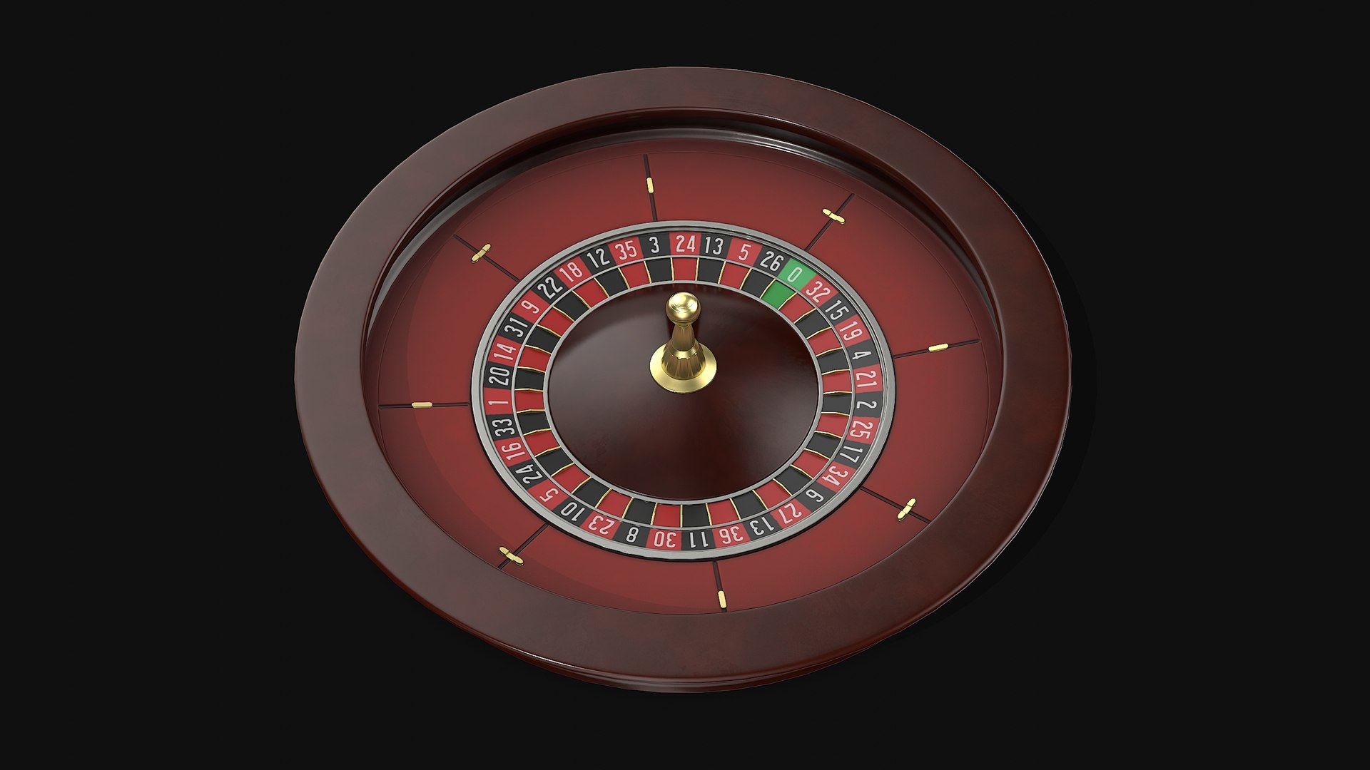 Roulette Wheel 3D - TurboSquid 2248740