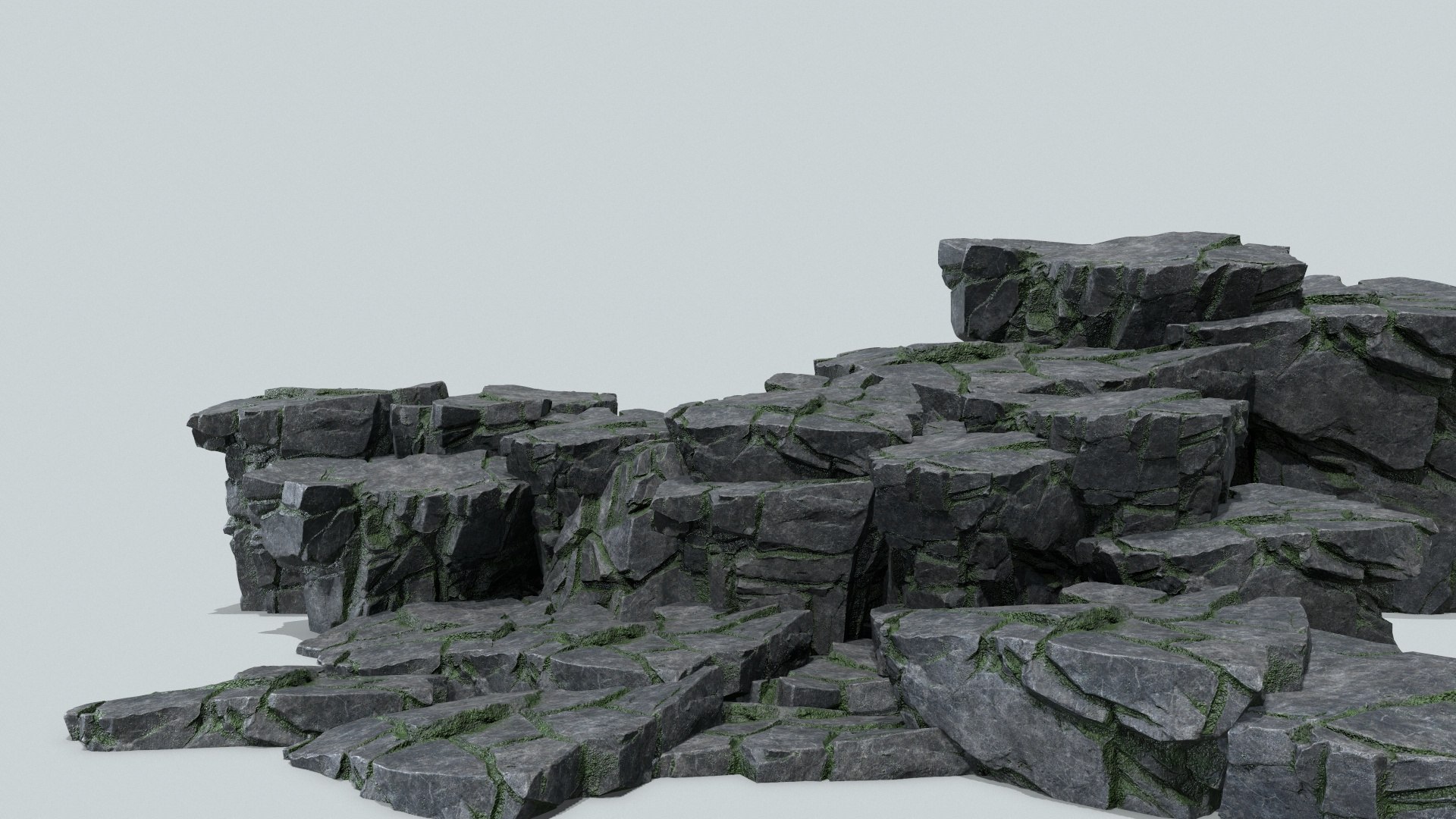3D Model Cliff Rocks - TurboSquid 2216427