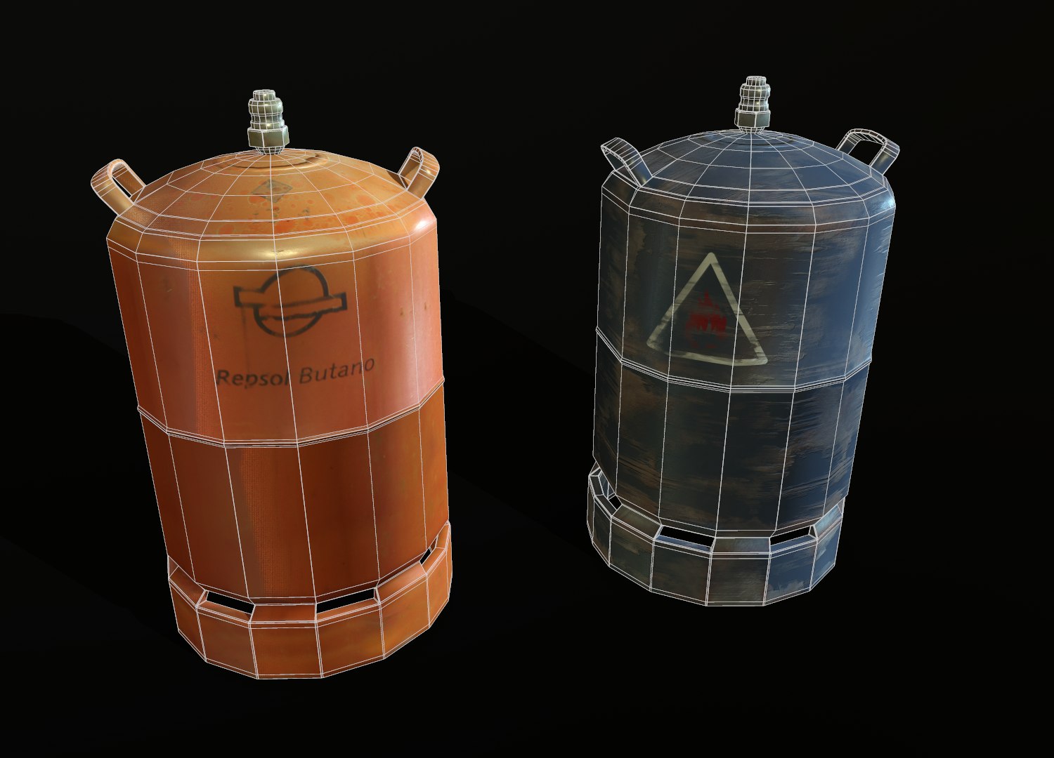 butane tank 3d model
