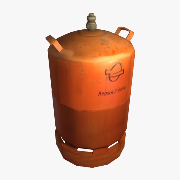 butane tank 3d model