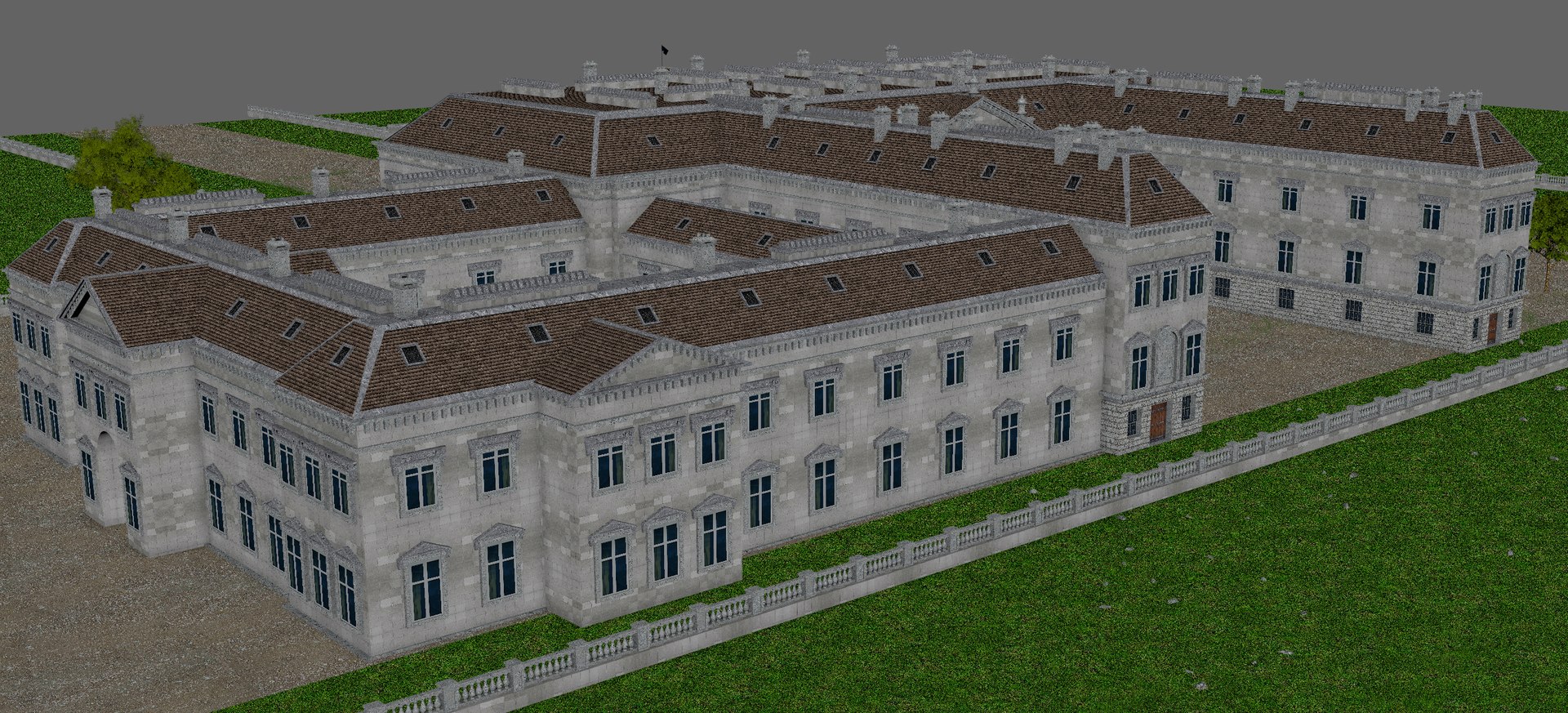 3D Hamilton Palace Model - TurboSquid 1492002