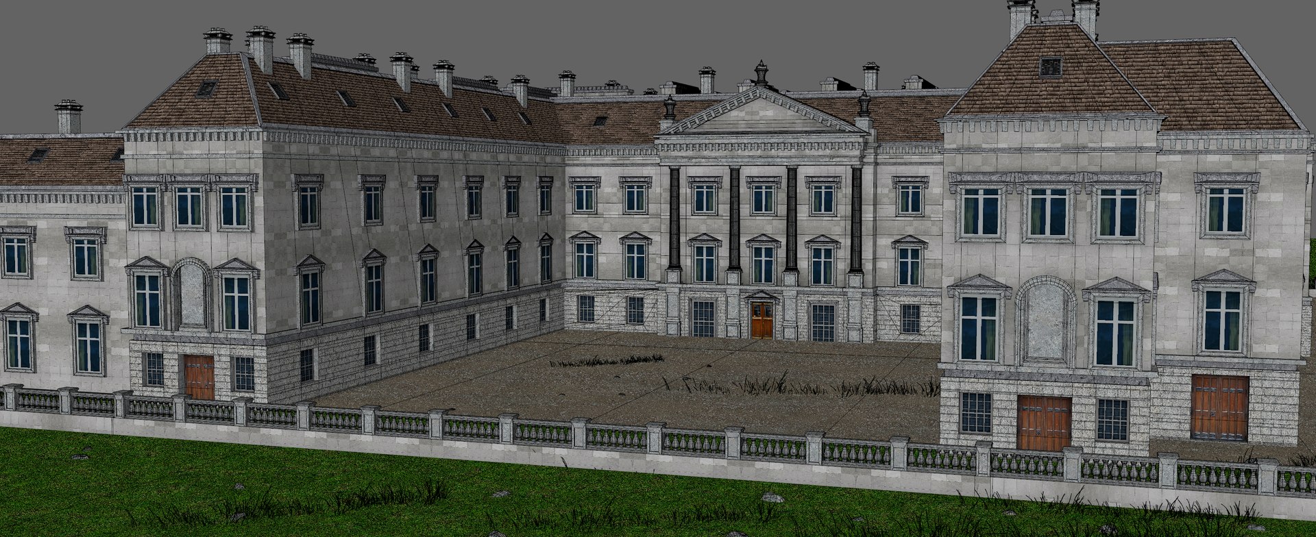 3D Hamilton Palace Model - TurboSquid 1492002