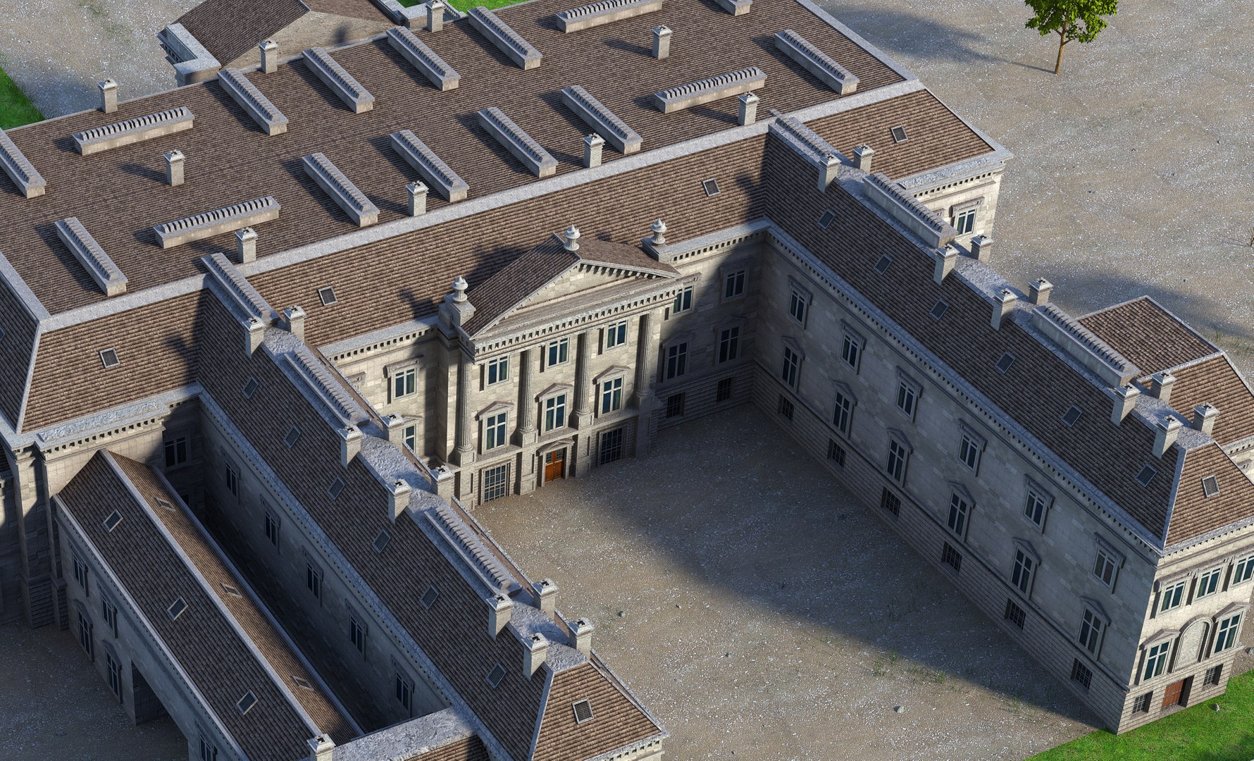 3D Hamilton Palace Model - TurboSquid 1492002