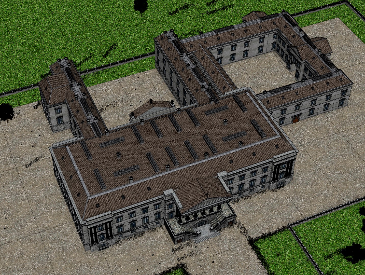 3D Hamilton Palace Model - TurboSquid 1492002