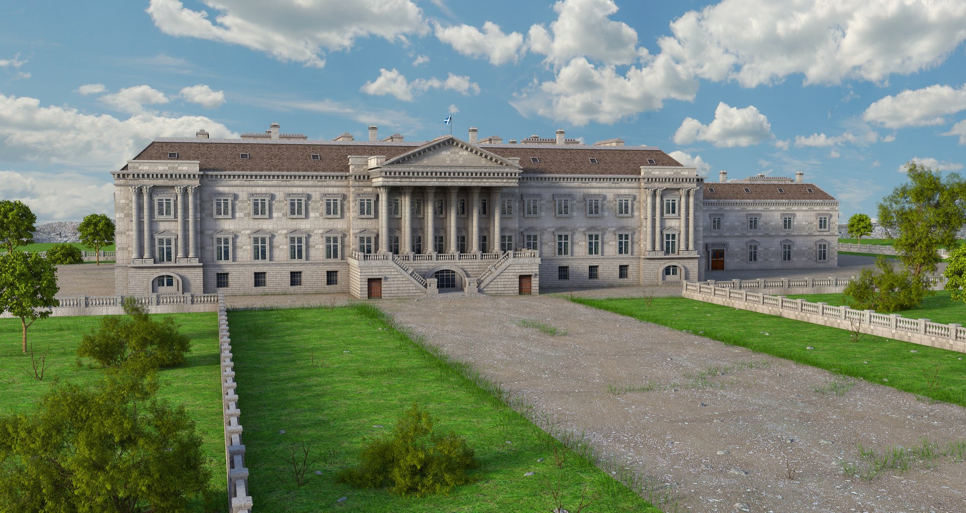 3D hamilton palace model - TurboSquid 1492002