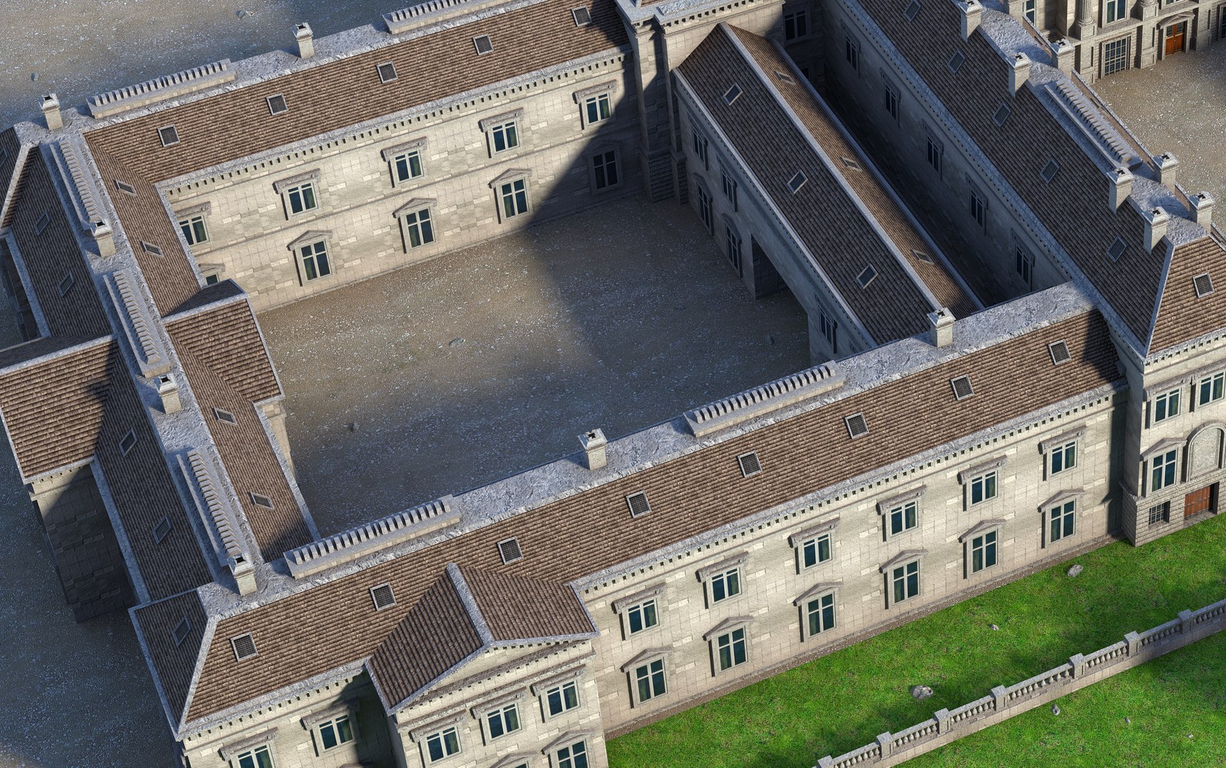 3D Hamilton Palace Model - TurboSquid 1492002