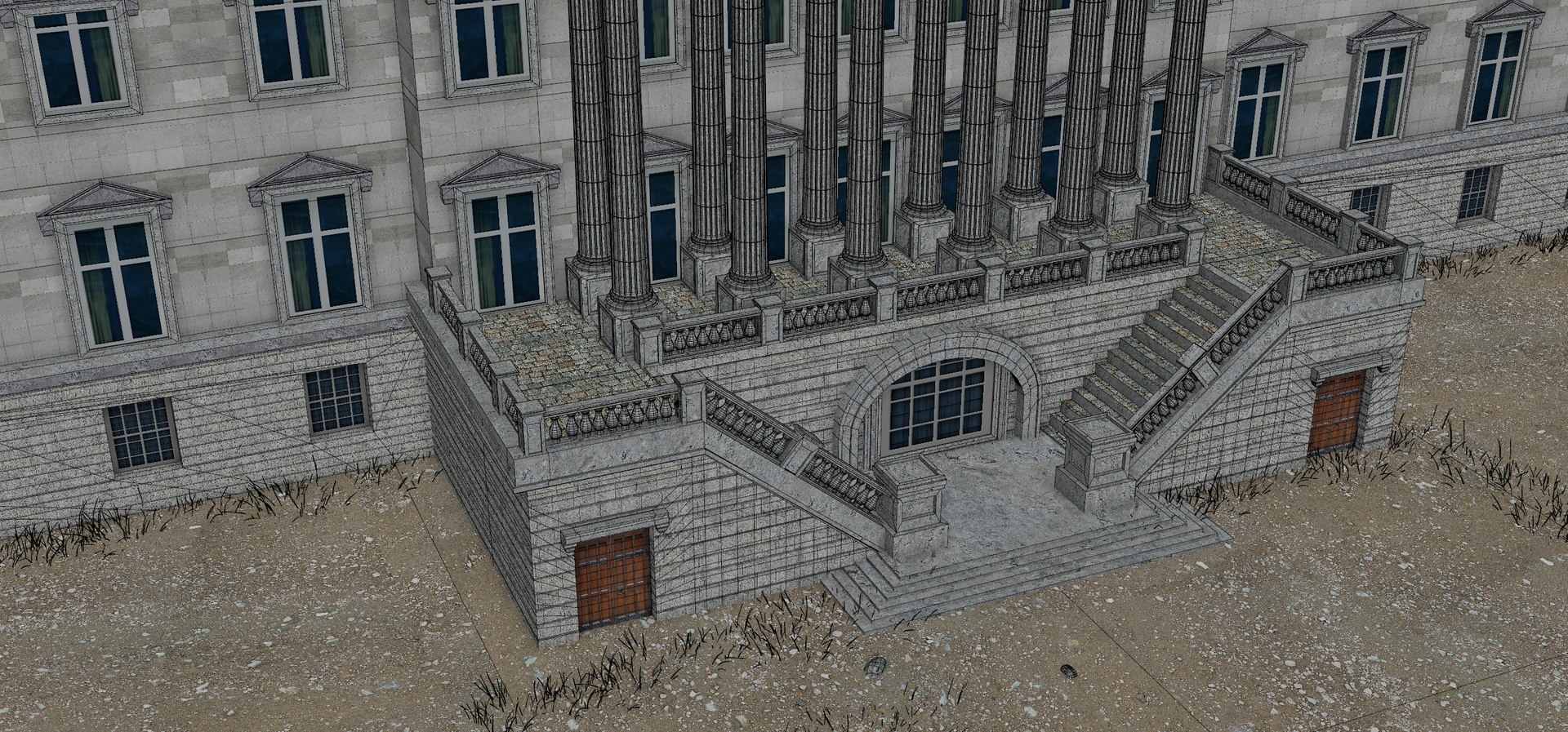 3D Hamilton Palace Model - TurboSquid 1492002