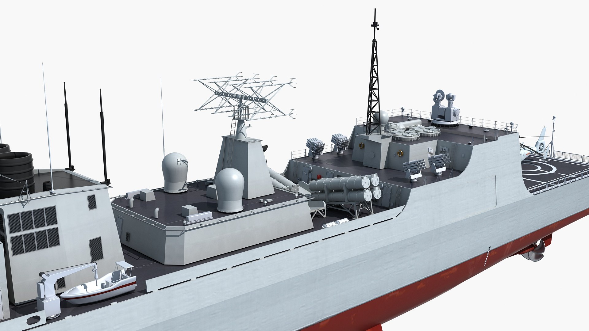 3D Chinese Navy Type 055 052DL 052D 052C guided missile destroyer - TurboSquid 1940613