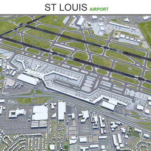 Saint Louis Airport model - TurboSquid 2016212