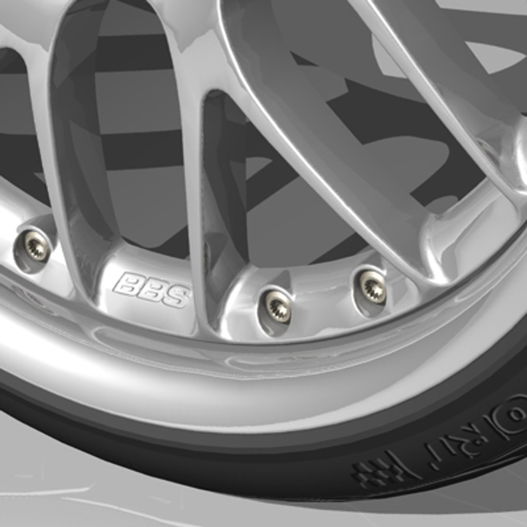 Bbs Rx2 Tires 3d Model