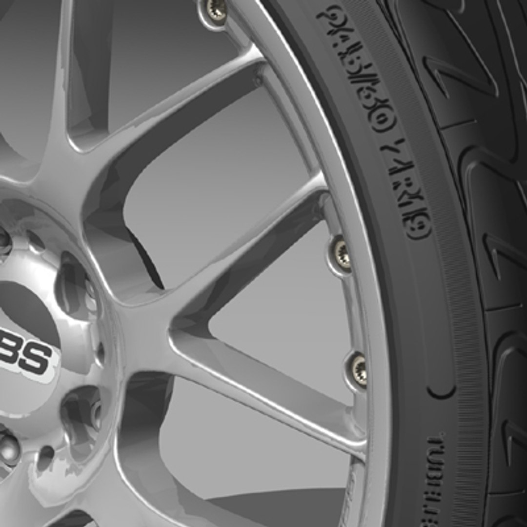 Bbs Rx2 Tires 3d Model