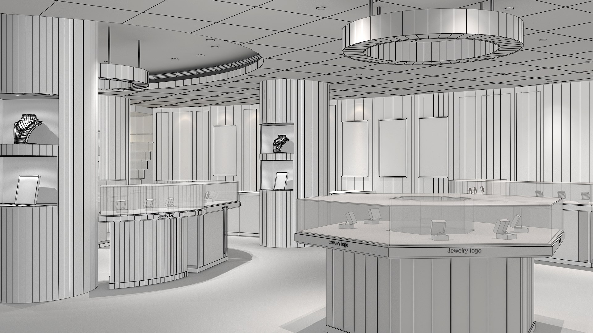 3D Model Jewelry Store 02 - TurboSquid 2105458