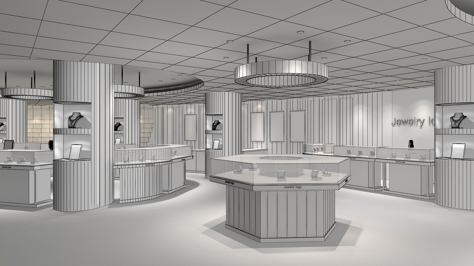 3D Model Jewelry Store 02 - TurboSquid 2105458