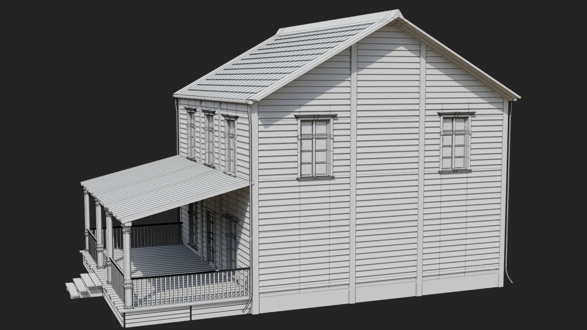Village House 07 3D model - TurboSquid 2041385