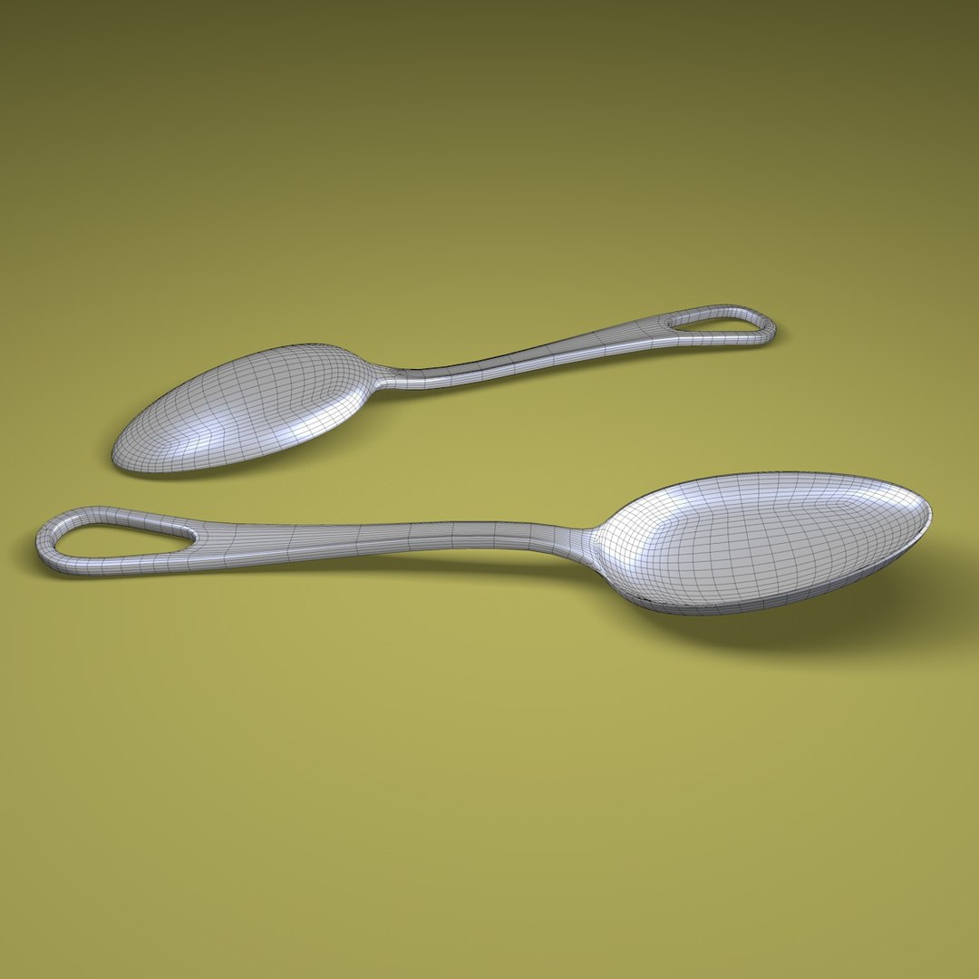 3D Model Teaspoon Spoon - TurboSquid 1189165
