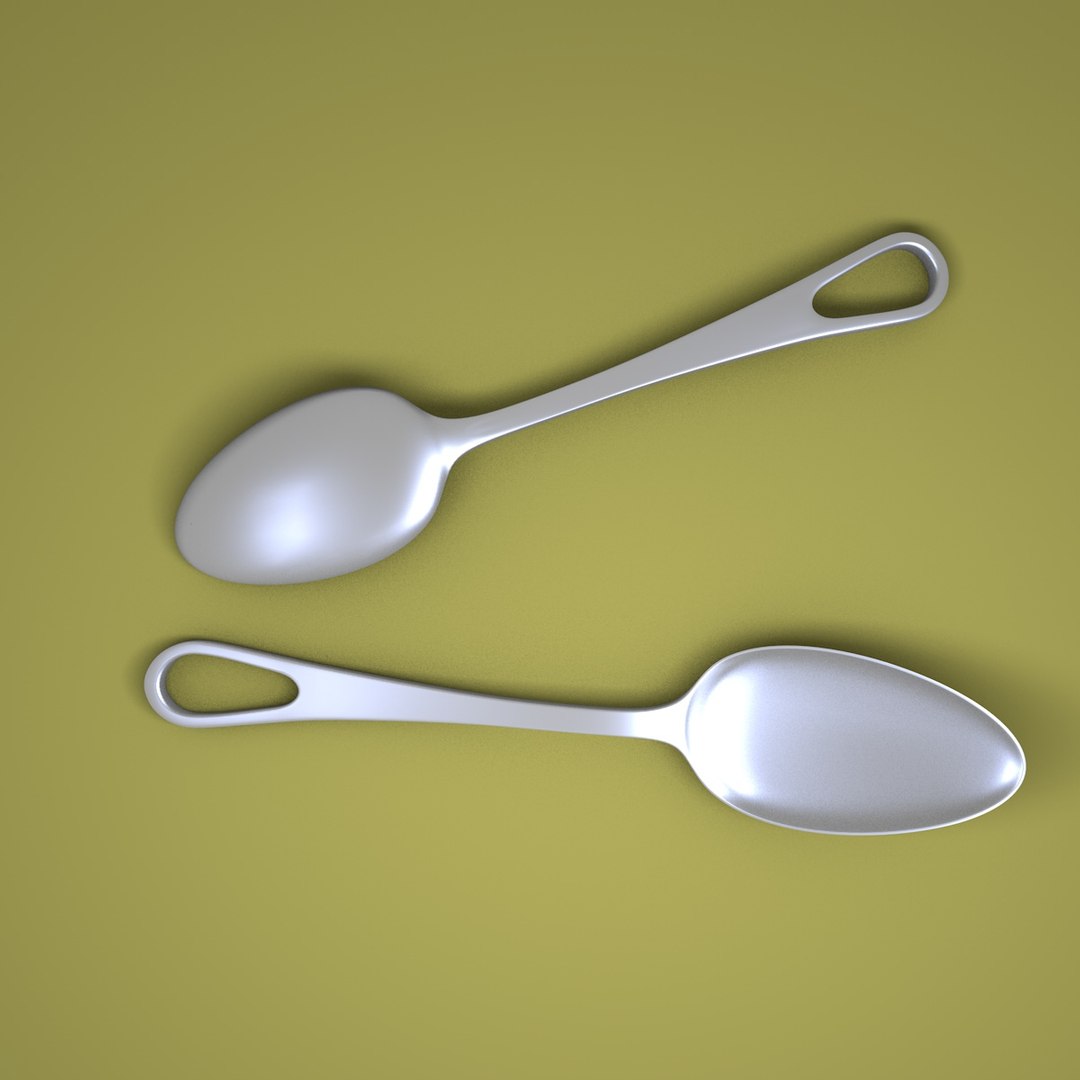 3D Model Teaspoon Spoon - TurboSquid 1189165