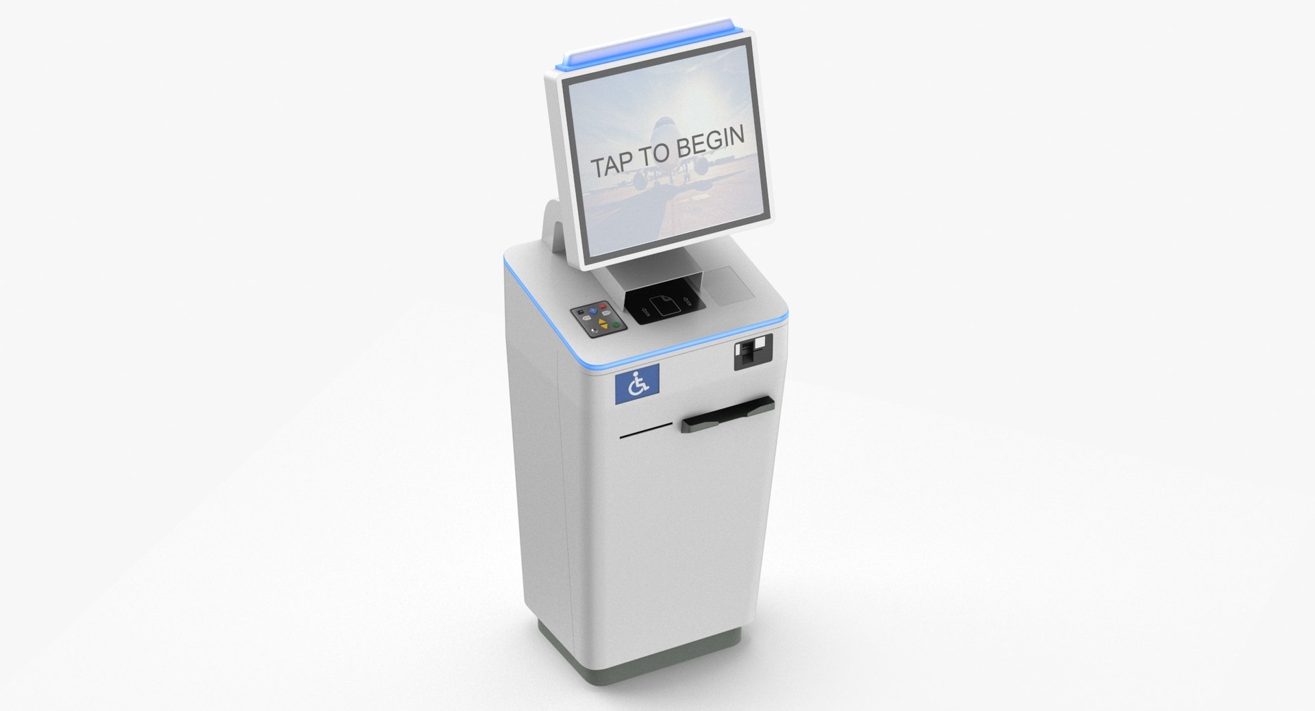 3D Model Self Check In Kiosk Type 01 02 ON Or OFF Clean And Dirty ...