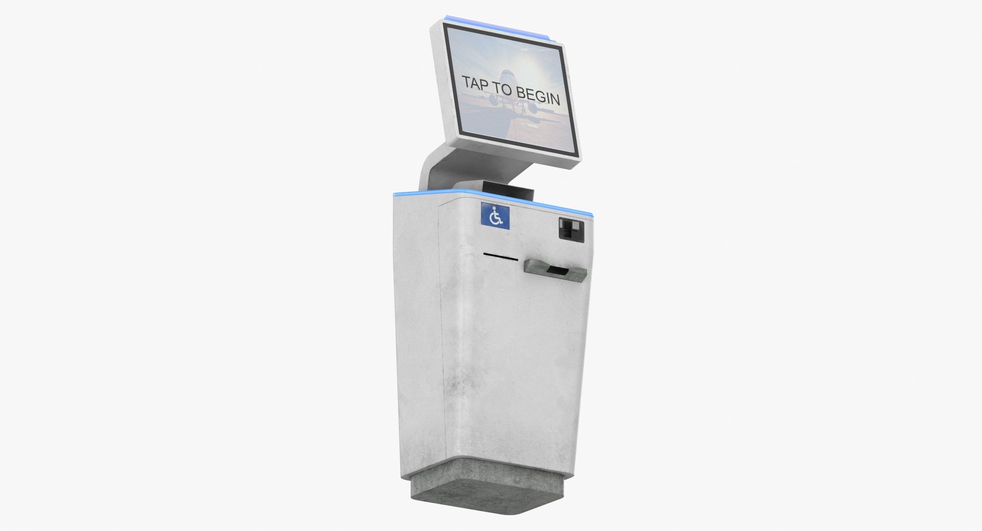 3D Model Self Check In Kiosk Type 01 02 ON Or OFF Clean And Dirty ...