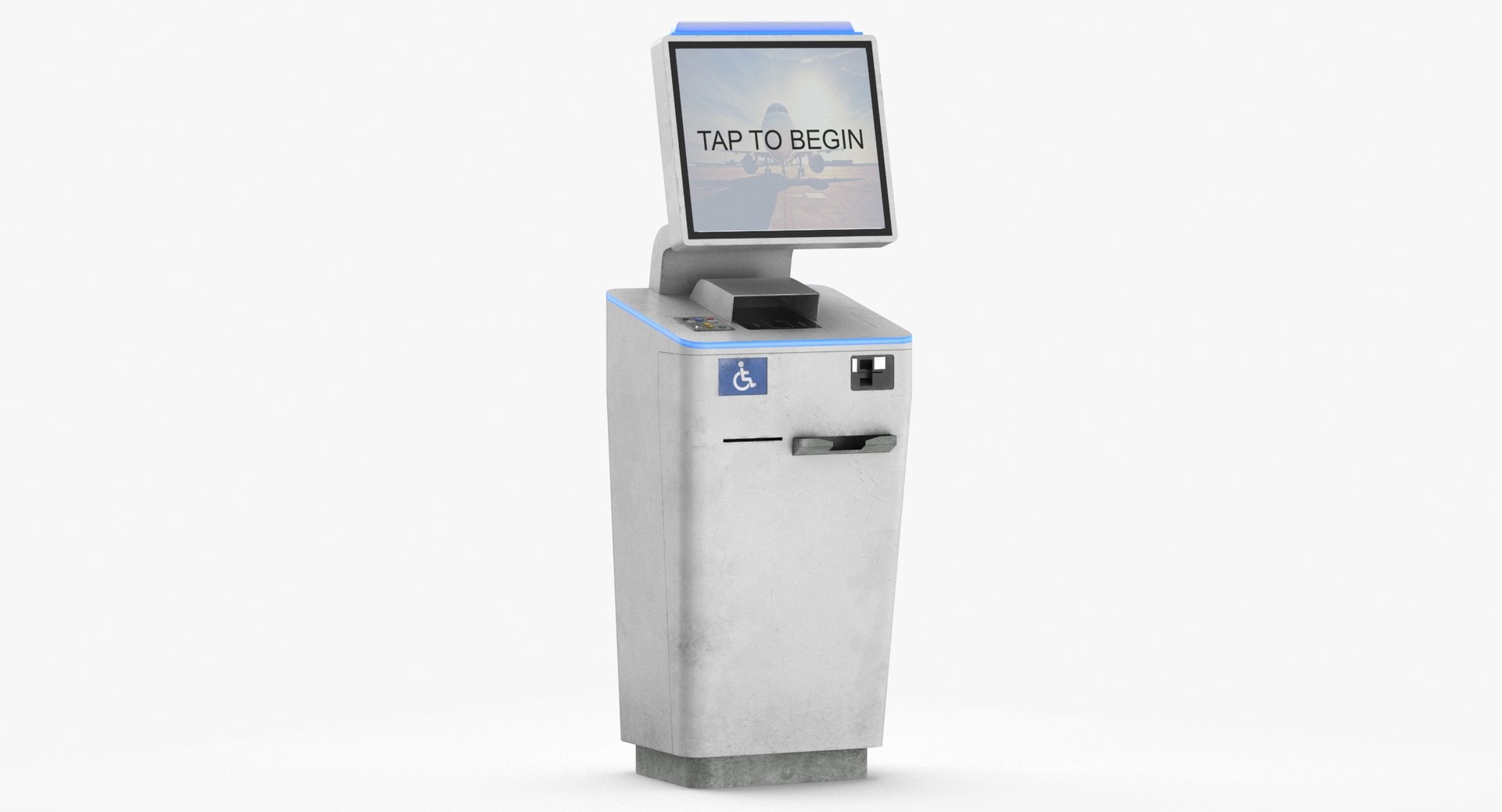 3D Model Self Check In Kiosk Type 01 02 ON Or OFF Clean And Dirty ...