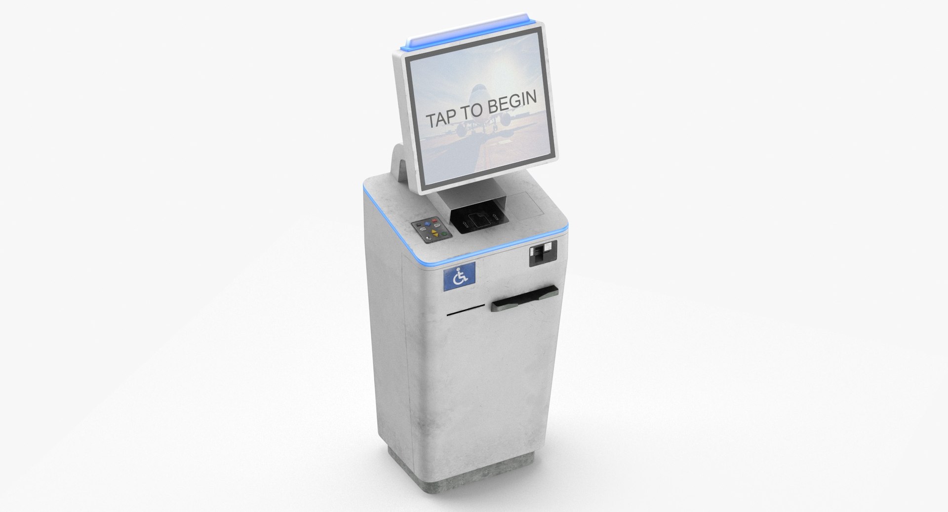 3D Model Self Check In Kiosk Type 01 02 ON Or OFF Clean And Dirty ...