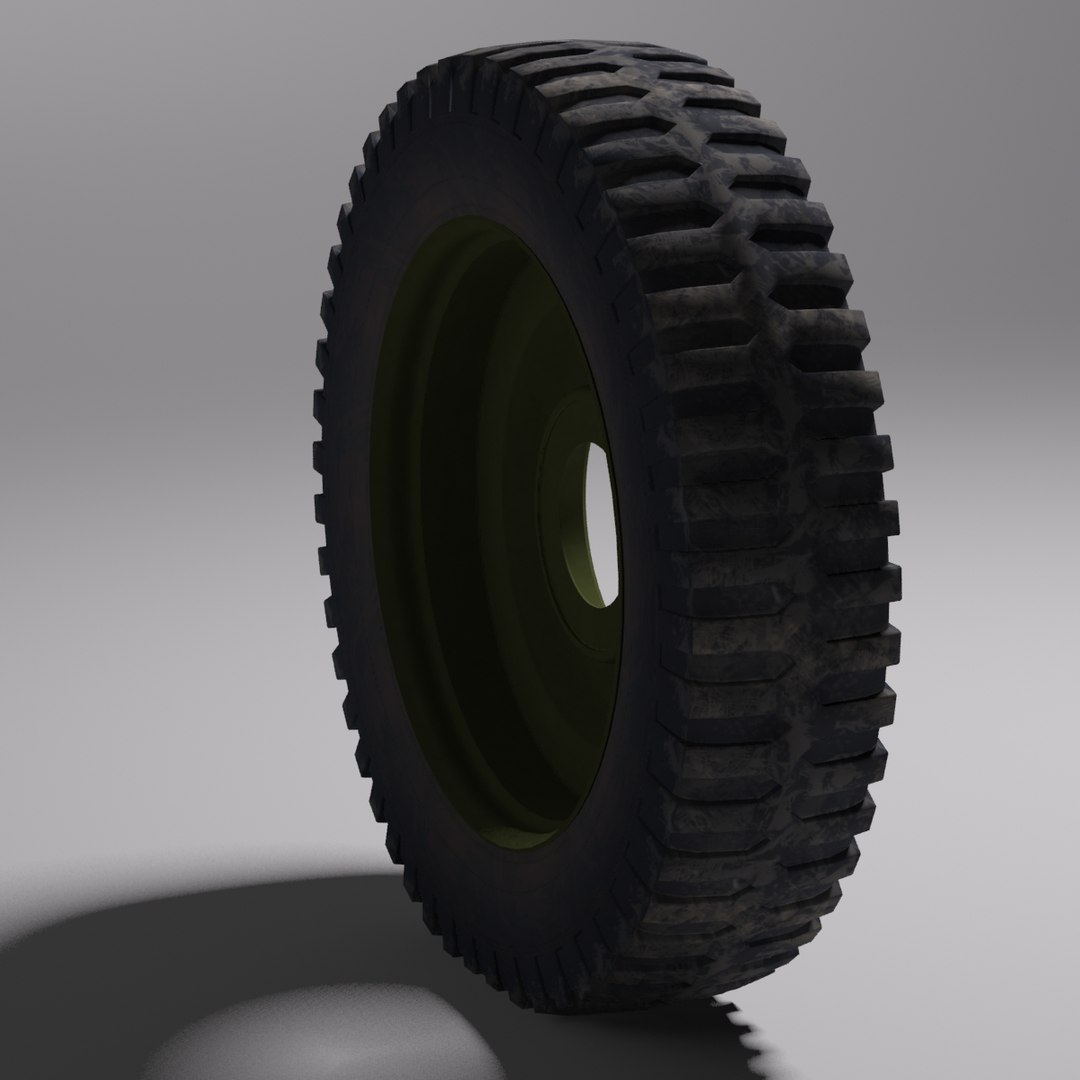 Wheel Military Vehicle 3d Model