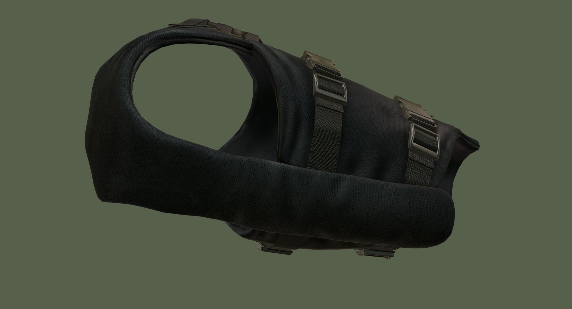 Police Dog Body Armor 3d Obj