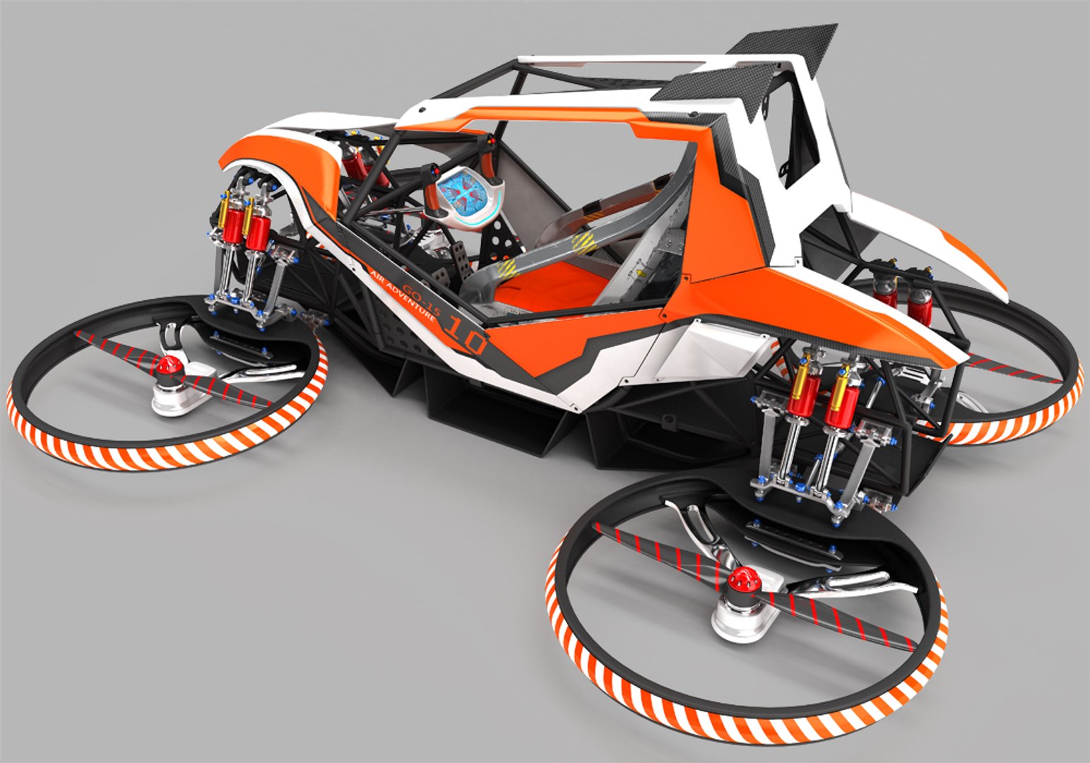 Quadcopter Flying Vehicle 3D Model - TurboSquid 1255006