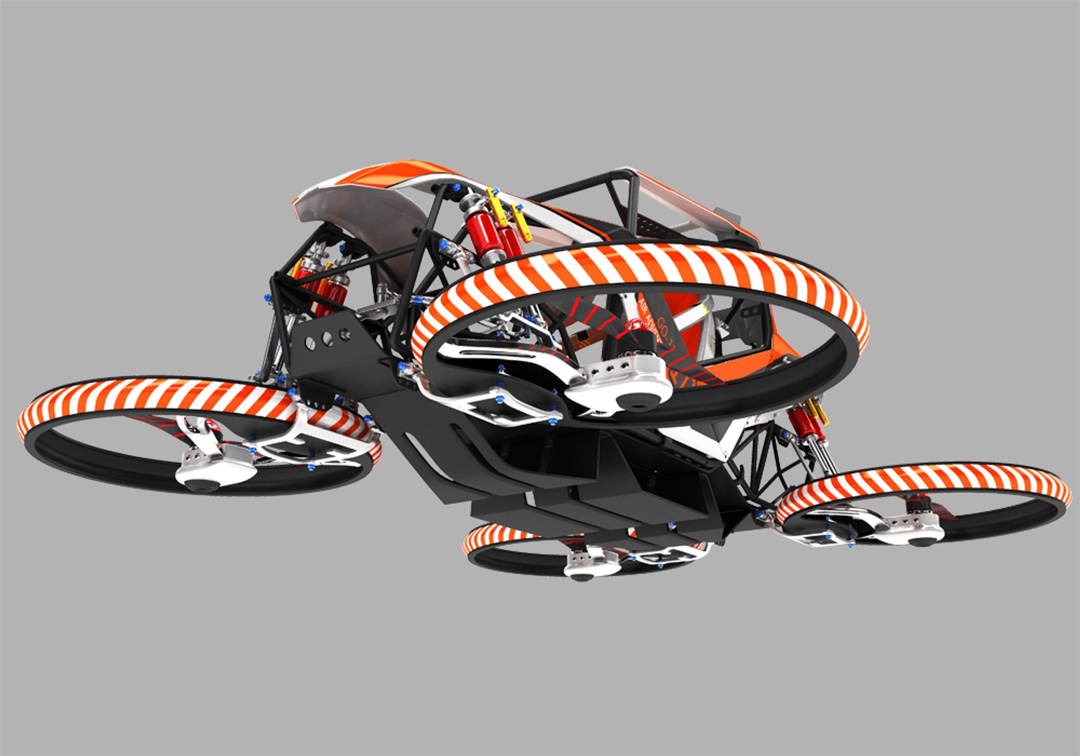 Quadcopter Flying Vehicle 3D Model - TurboSquid 1255006