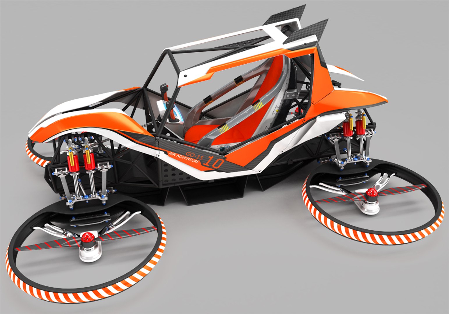 Quadcopter Flying Vehicle 3D Model - TurboSquid 1255006