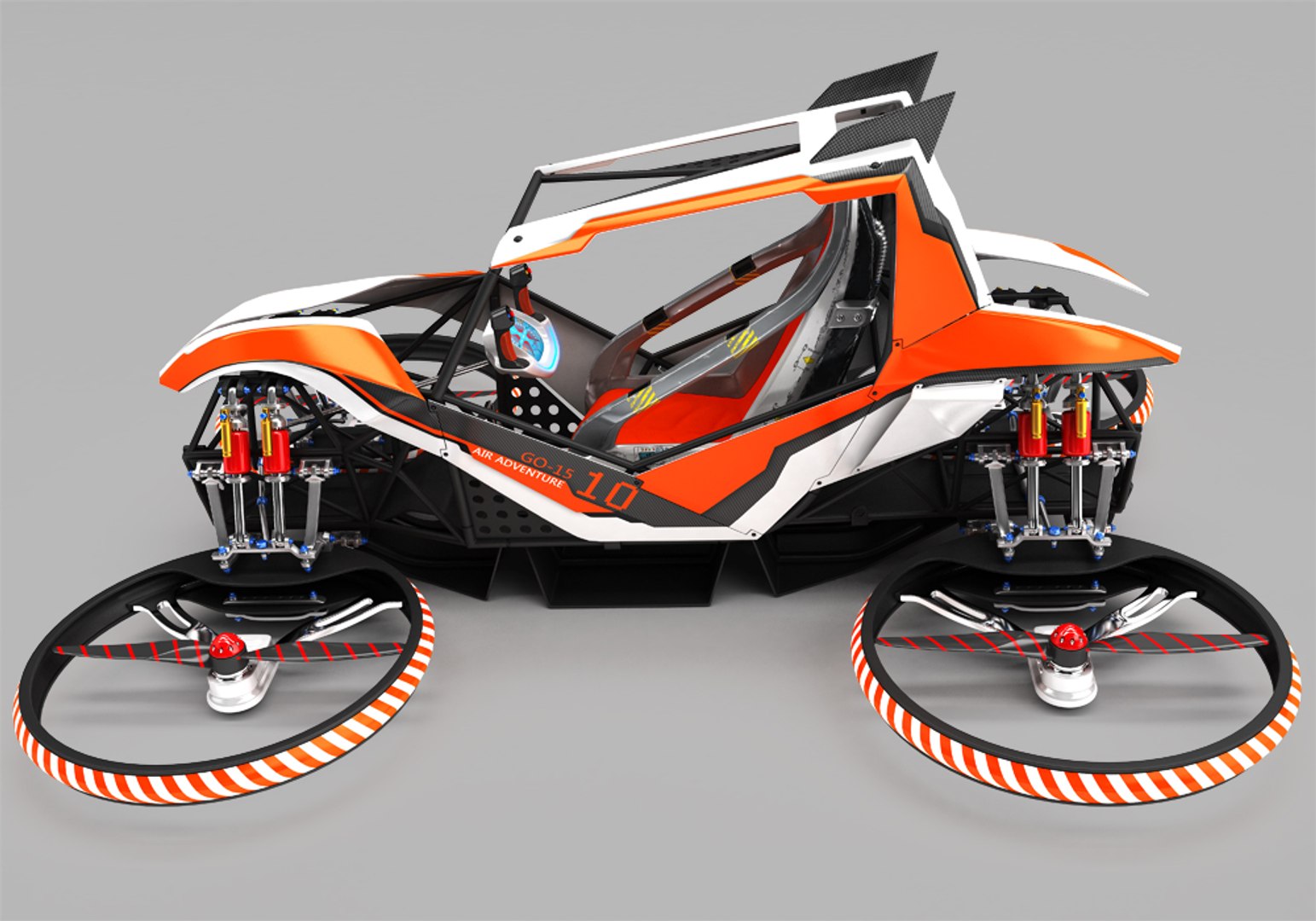 Quadcopter Flying Vehicle 3D Model - TurboSquid 1255006