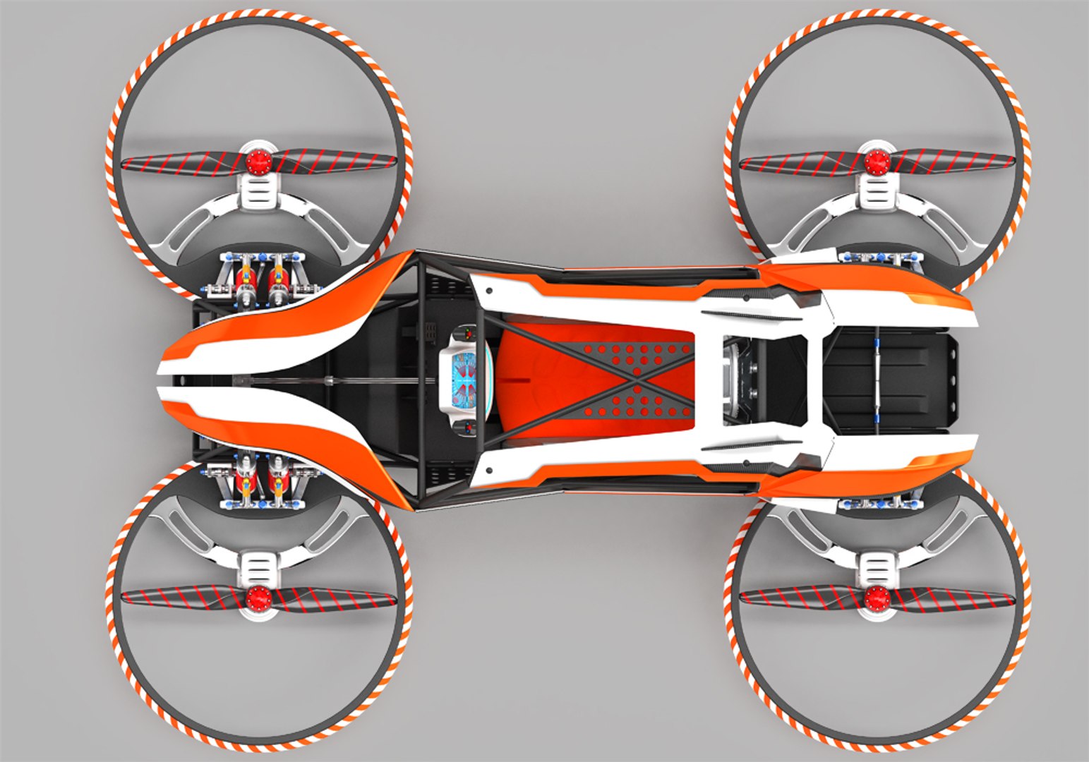 Quadcopter Flying Vehicle 3D Model - TurboSquid 1255006