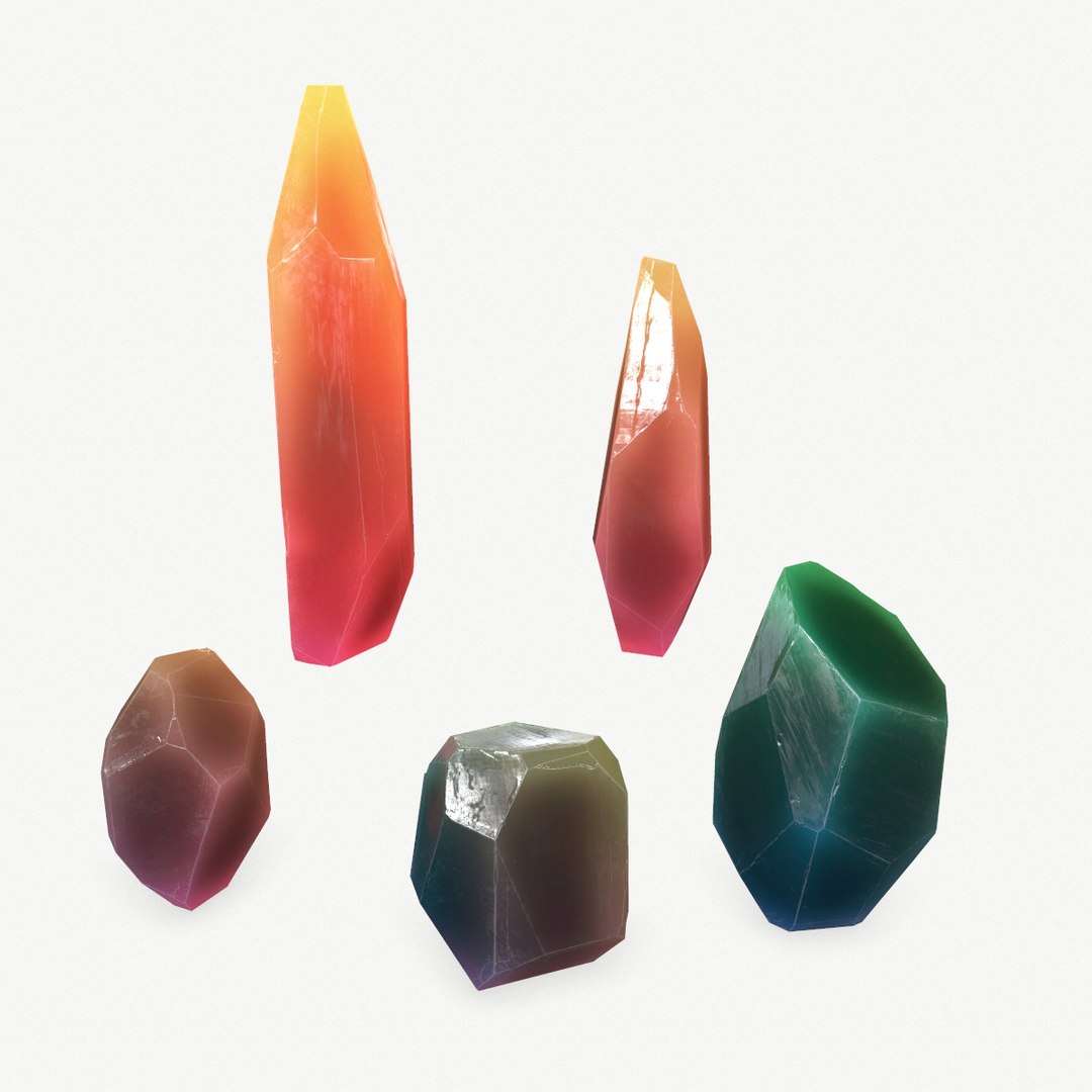 3D Crystal Set - TurboSquid 2285587