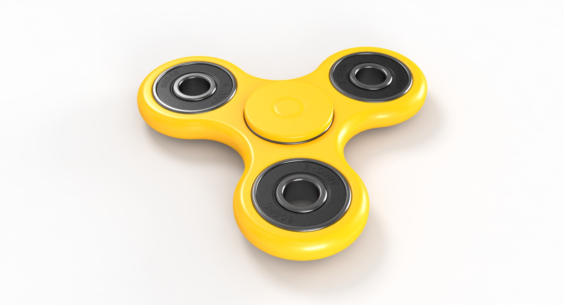 Fidget spinner yellow model - TurboSquid 1176612
