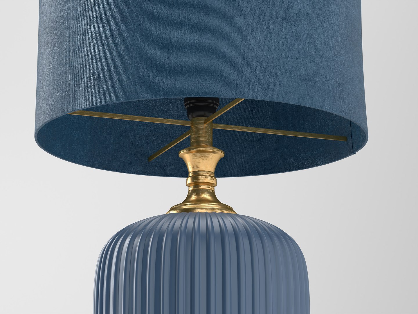 3D Model Blue Fabricated Lamp - TurboSquid 2337764