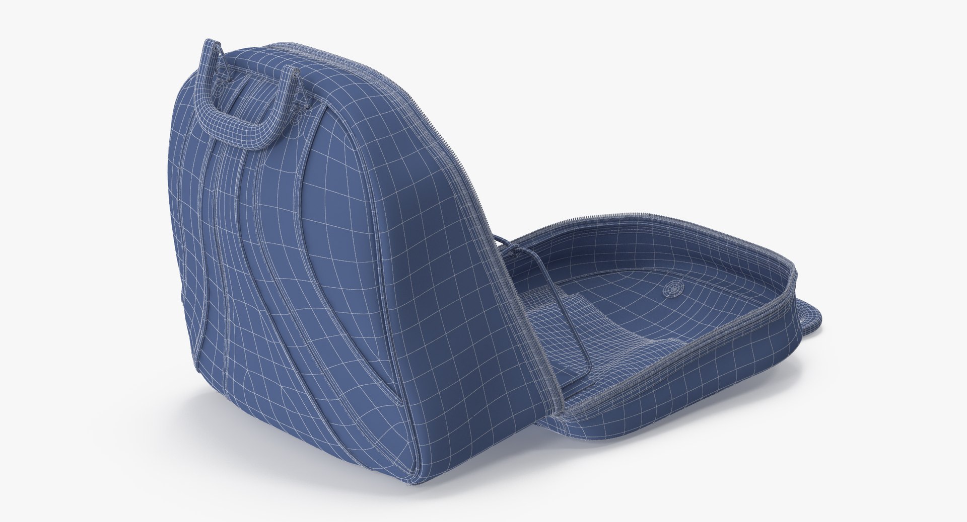 Open Bowling Bag 3d Model