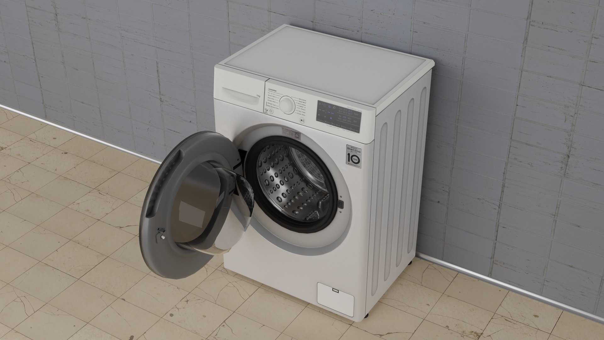 3D Washing Machine low-lopy game-ready model model - TurboSquid 2064567