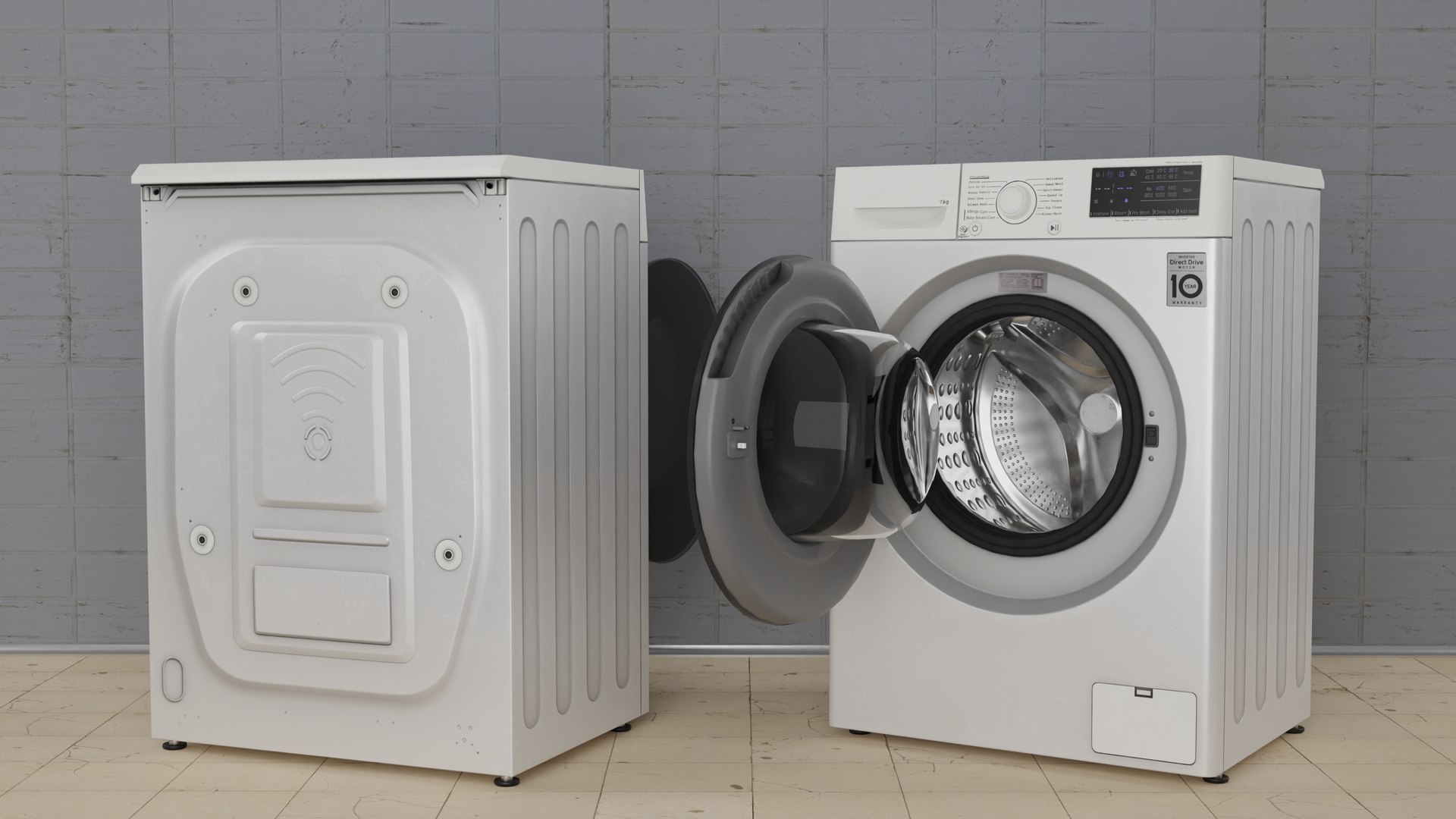 3D Washing Machine low-lopy game-ready model model - TurboSquid 2064567