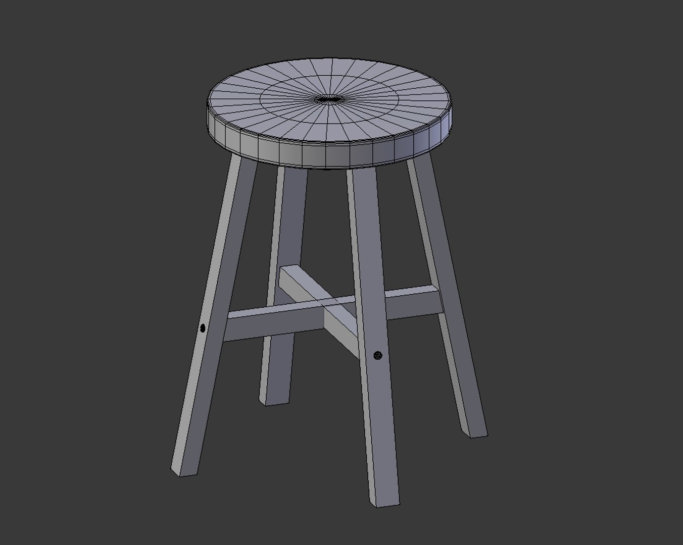 3D model wood stool - TurboSquid 1314843
