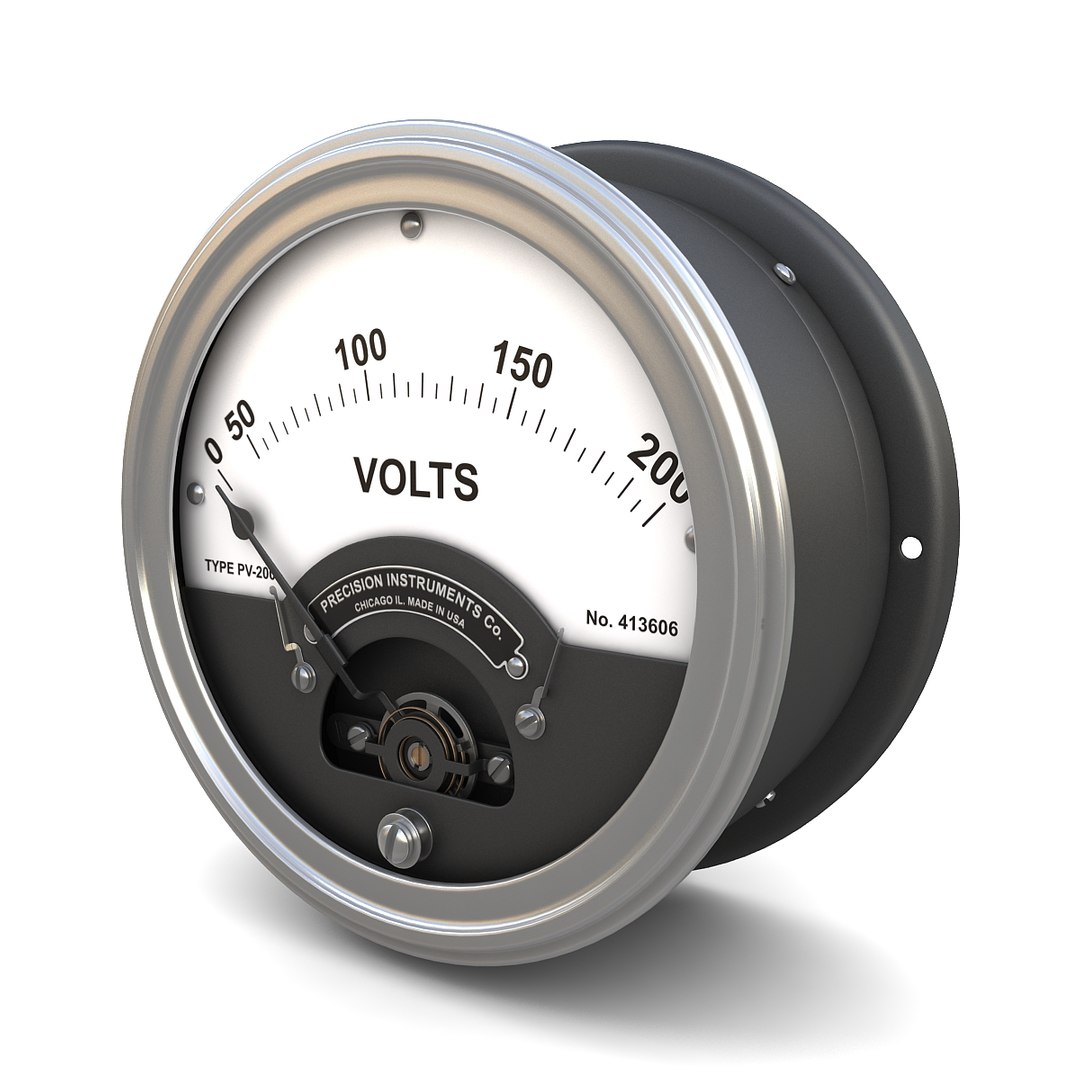 3D Analog Voltmeters Vol 3 Model - TurboSquid 1620943