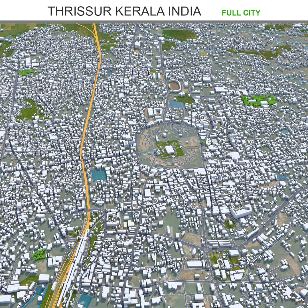 Thrissur Kerala India 3D Model - TurboSquid 2154643