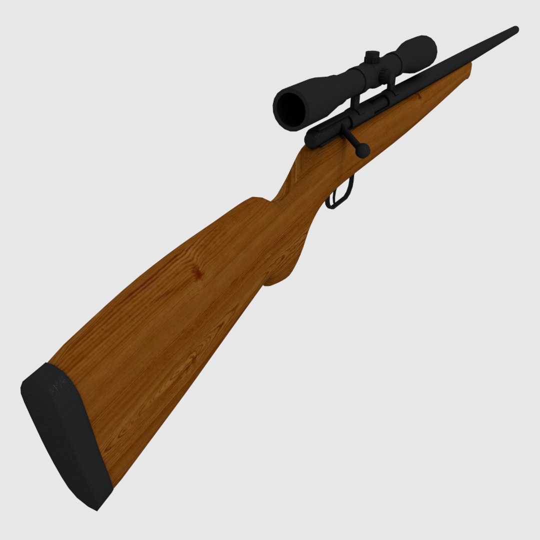 3d Model Hunting Rifle Rigged